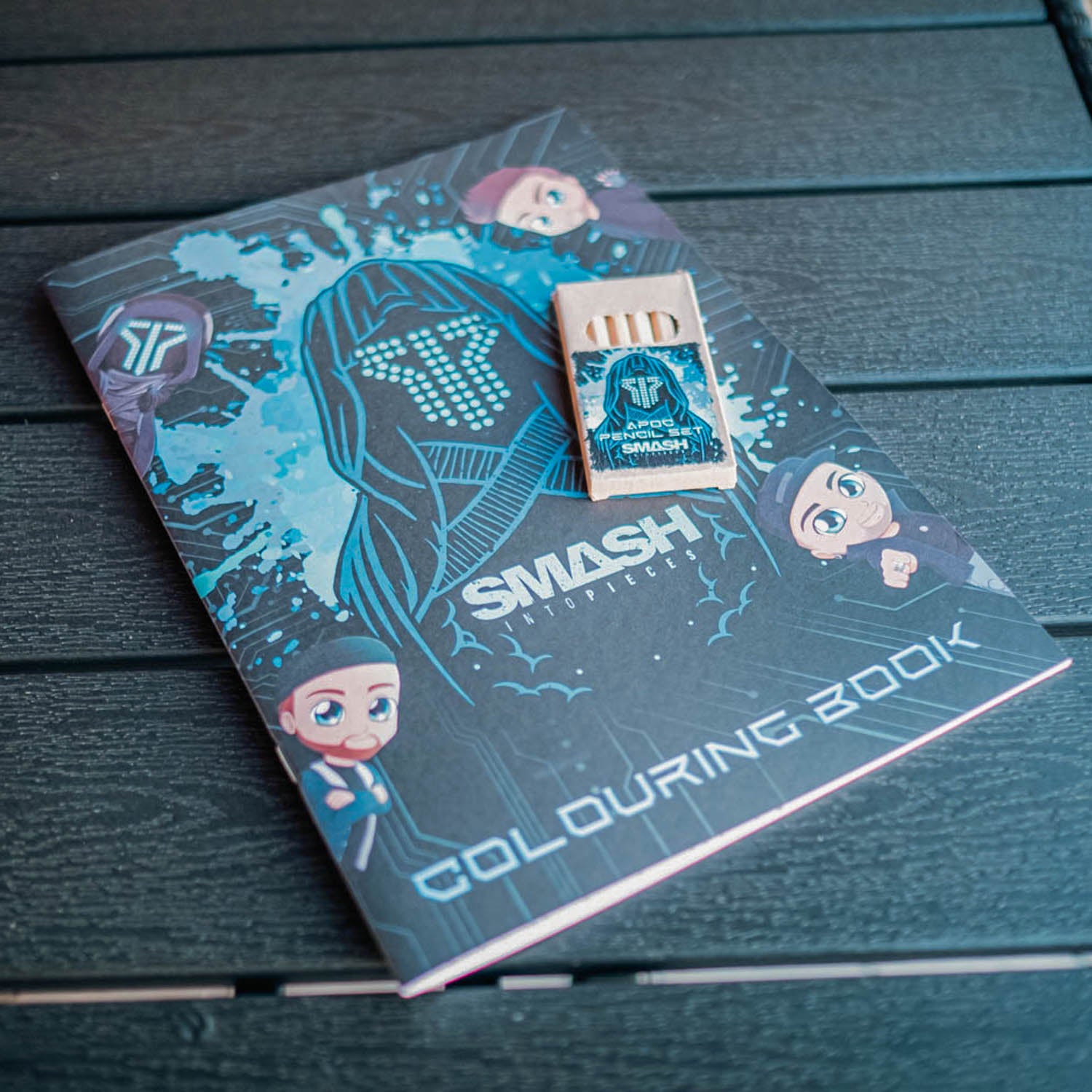 Colouring Book + Pencil Set – Smash Into Pieces
