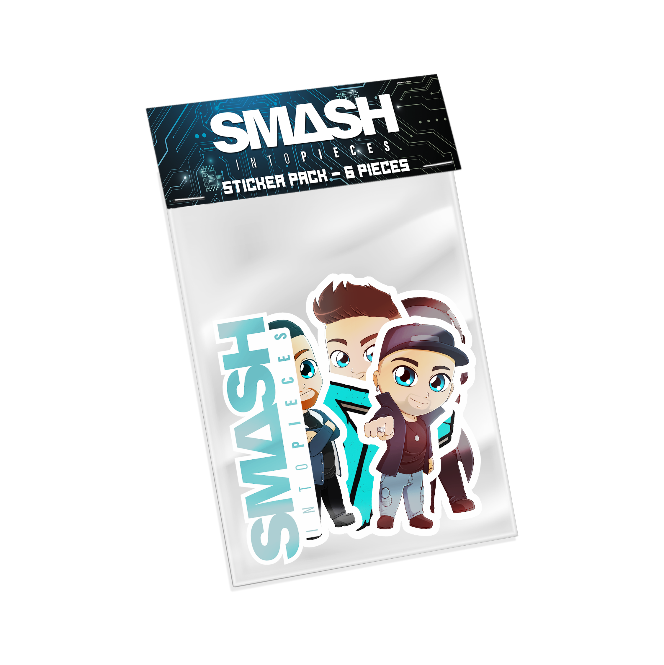 Sticker Pack - 6 Pieces – Smash Into Pieces