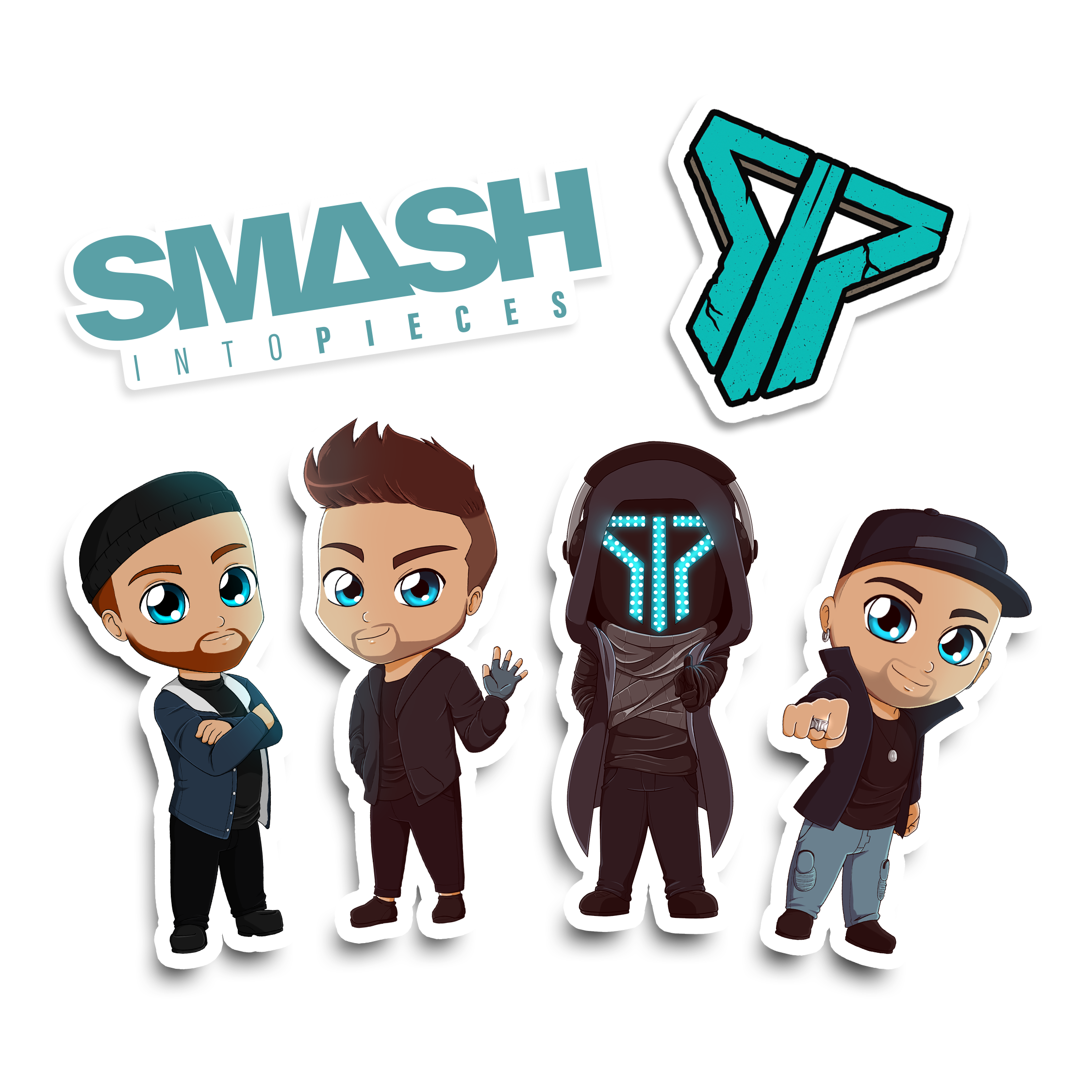 Sticker Pack - 6 Pieces – Smash Into Pieces